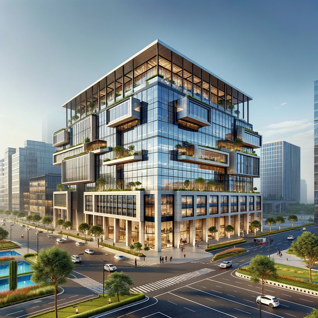 Architects in East Delhi working on a blueprint.