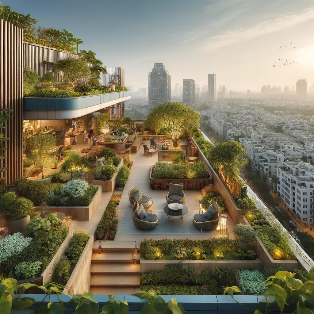 A stunning modern building designed by architects in South Delhi.